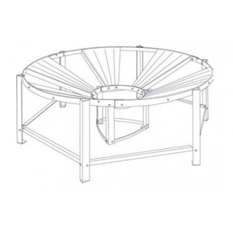 Stackable Rotomolded PE Tanks with conical Bottom and Steel Stand ...